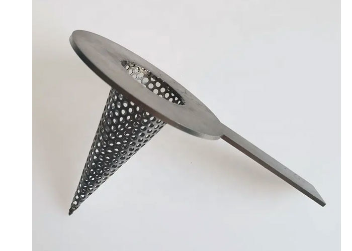 304 Stainless Steel Perforated Cone Funnel Screen Cartridge Filter Tube ...