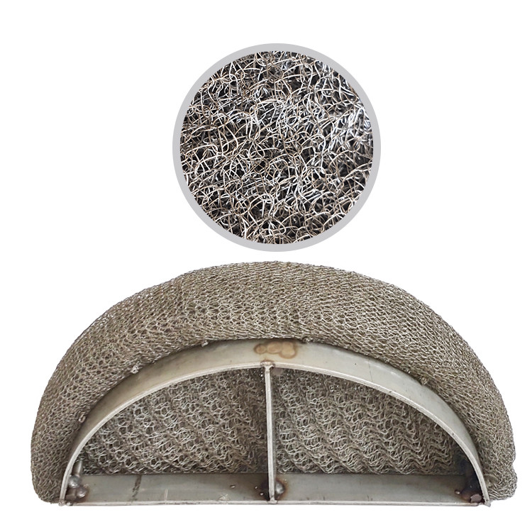 Square Hole Wire Mesh Demister Pad , Wire Mesh Pad For Chemical Columns